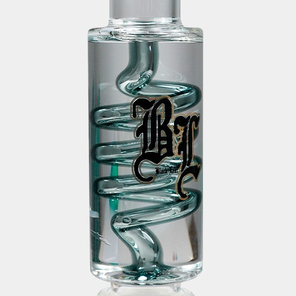Black Leaf Pre-Cooler Bong with Spiral - GB The Green Brand
